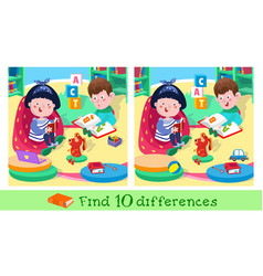 Toy factory find 15 objects in the picture Vector Image