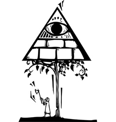 Masonic Tree Royalty Free Vector Image - VectorStock