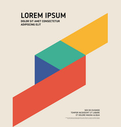 Geometric shape abstract design layout Royalty Free Vector