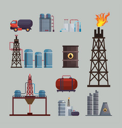 Ten fracking icons Royalty Free Vector Image - VectorStock