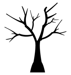 Dry tree icon on white background Royalty Free Vector Image
