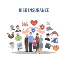 Insurance poster set Royalty Free Vector Image