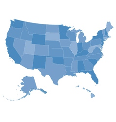 Map united states Royalty Free Vector Image - VectorStock