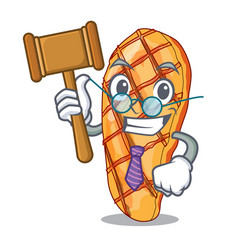 Judge grilled chicken breasts isolated on mascot Vector Image