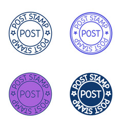 Set round vintage stickers with zigzag edge Vector Image