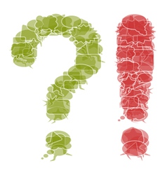 Question and exclamation marks Royalty Free Vector Image