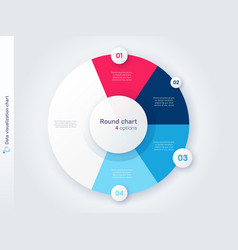 Modern round design template for infographics Vector Image