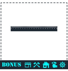 Measuring object with ruler education developing Vector Image