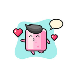 Marshmallow cartoon with crying gesture Royalty Free Vector