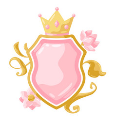 Princess shield Royalty Free Vector Image - VectorStock