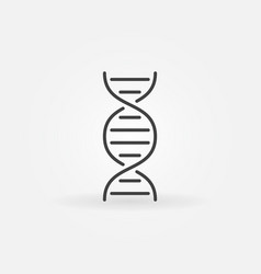 Dna minimal concept icon in outline style Vector Image