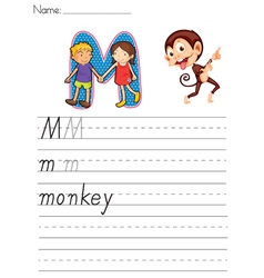 Educational cartoon alphabet letters Royalty Free Vector