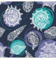 Seamless abstract hand-drawn pattern waves Vector Image