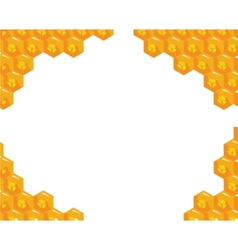 Honeycomb frame Royalty Free Vector Image - VectorStock