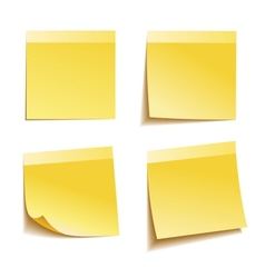 Sticky colored notes post note paper Royalty Free Vector