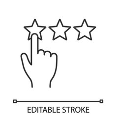 Low rating linear icon Royalty Free Vector Image