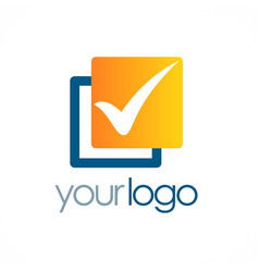 Check mark logo Royalty Free Vector Image - VectorStock