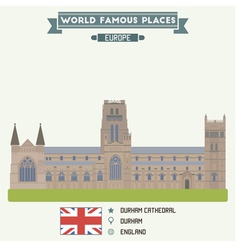 Durham cathedral Royalty Free Vector Image - VectorStock