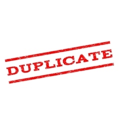 Duplicate Watermark Stamp Royalty Free Vector Image