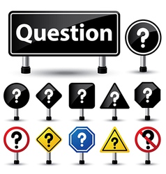 Road question mark Royalty Free Vector Image - VectorStock