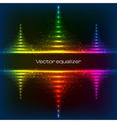 Rainbow colors vertical equalizer Royalty Free Vector Image