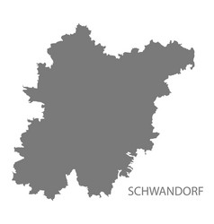 Landshut grey county map bavaria germany Vector Image