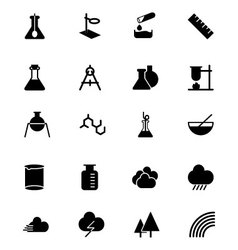 Chemical lab items science laboratory collection Vector Image