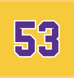 Basketball and baseball sport numbers 41 Vector Image