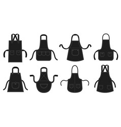 Black apron set Royalty Free Vector Image - VectorStock