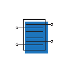 Lollipop tech line icon logo Royalty Free Vector Image