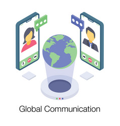 Global communication Royalty Free Vector Image
