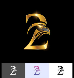 Golden car logo sign Royalty Free Vector Image