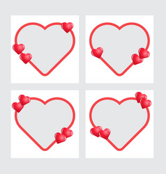 Valentines day background with violet heart Vector Image
