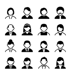 Talking and speaking people icons set Royalty Free Vector