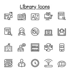 Flat style bookshelve icon Royalty Free Vector Image