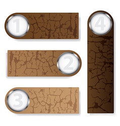 Brown text box Royalty Free Vector Image - VectorStock