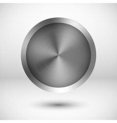 Silver button background Royalty Free Vector Image
