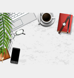 Top view table template Royalty Free Vector Image