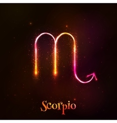 Blue shining cosmic neon zodiac aries symbol Vector Image