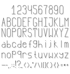 Volume font Royalty Free Vector Image - VectorStock