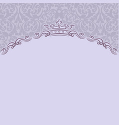 Vintage background with floral frame Royalty Free Vector