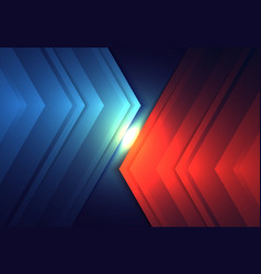 Abstract technology red and blue laser rays light Vector Image