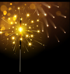 Sparkling Sparkler Royalty Free Vector Image - VectorStock