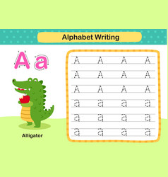 Alphabet letter r-rabbit exercise with cartoon Vector Image