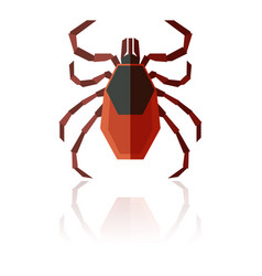 Flat geometric termite Royalty Free Vector Image
