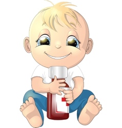 The child Royalty Free Vector Image - VectorStock