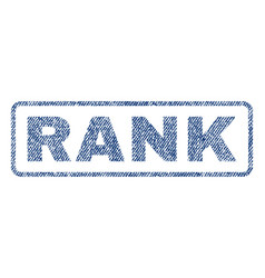 Rank textile stamp Royalty Free Vector Image - VectorStock