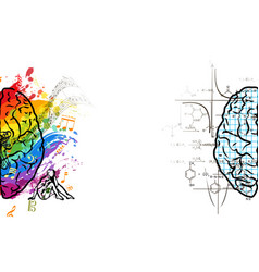 Creative brain idea concept Royalty Free Vector Image