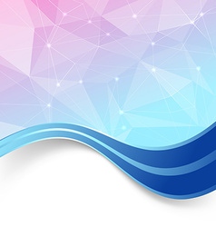 Crystal structure glowing shine border background Vector Image