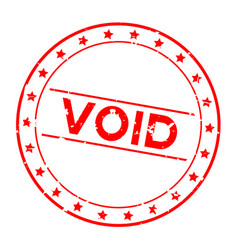 Grunge red signature word round rubber seal stamp Vector Image